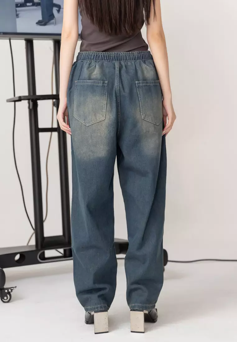 Jual X.O.X.O. Drawstring Washed Jeans Original 2024 | ZALORA Indonesia