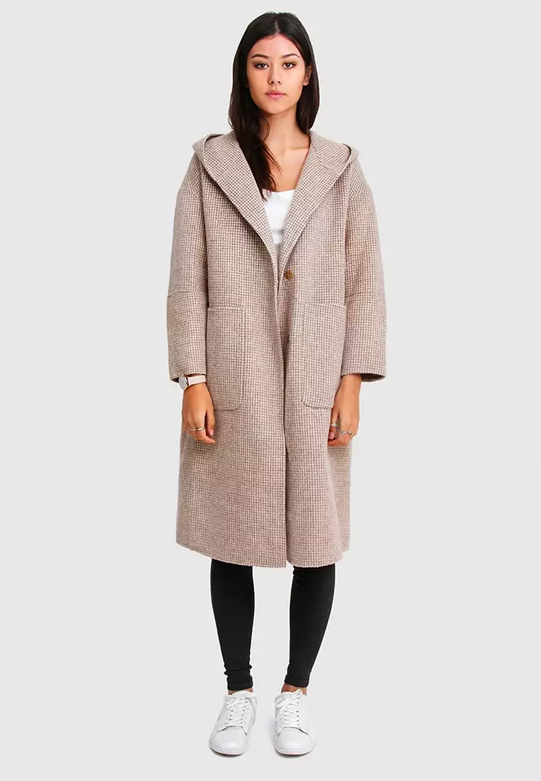 Belle & Bloom Walk This Way Wool Blend Oversized Coat - Sand 2025 | Buy Belle & Bloom Online ...
