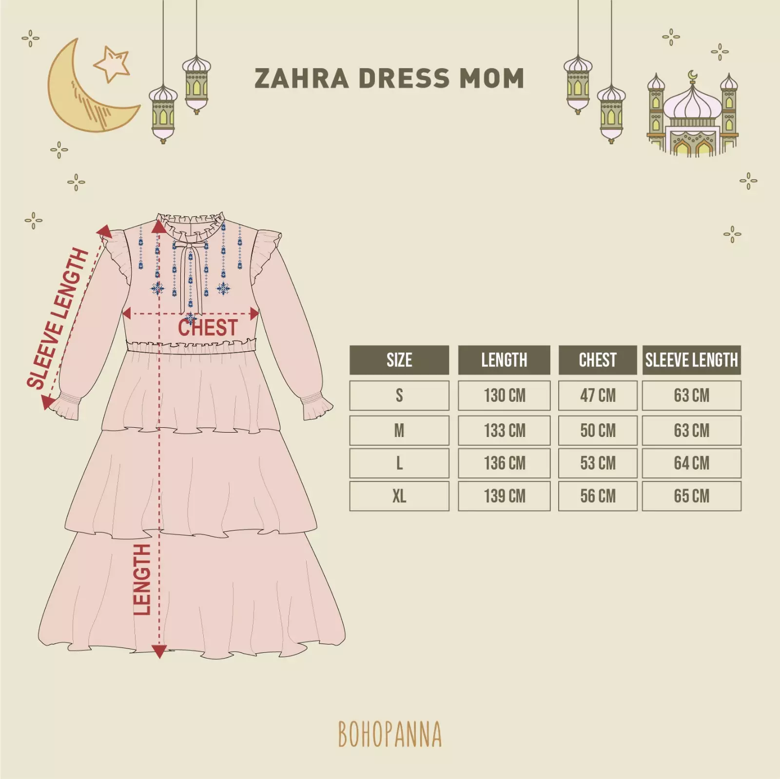 Jual Bohopanna BOHOPANNA - RAYA COLLECTION - ZAHRA DRESS MOM - GAMIS WANITA Original 2024 ...