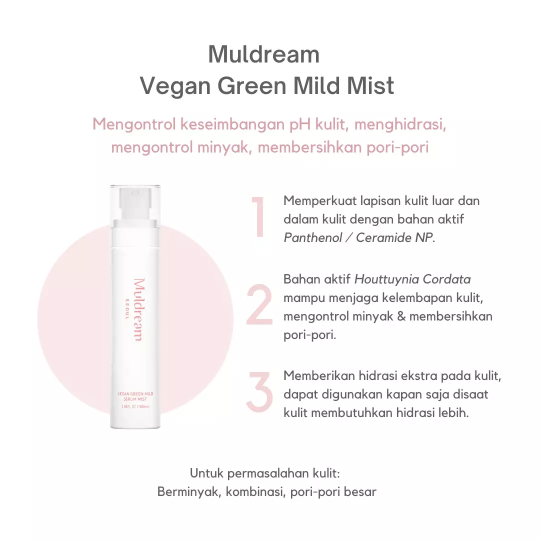 Jual Muldream Muldream Vegan Green Mild Mist 100ml Original 2025 ...