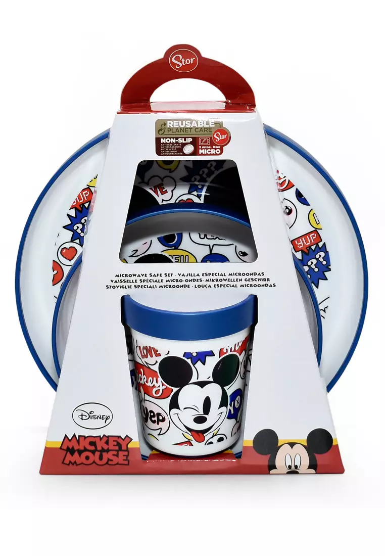 Jual Disney DISNEY Mickey Mouse Perlengkapan Alat Makan Anak Non Slip 3 ...