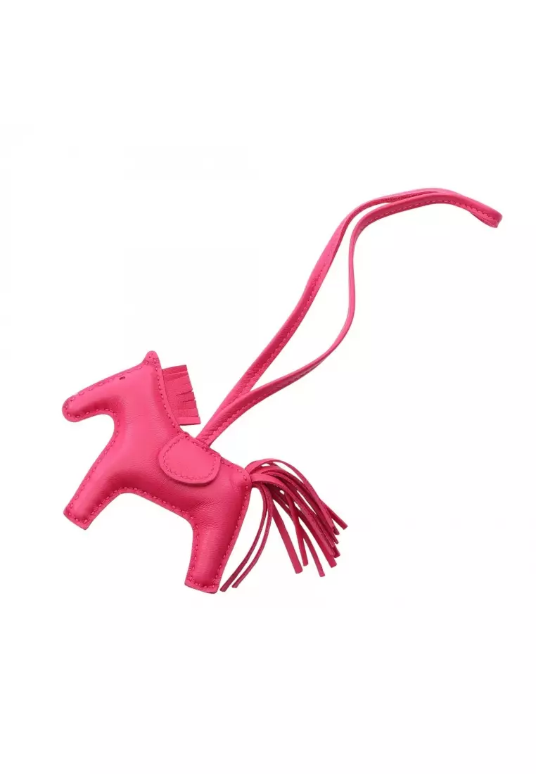 Buy Hermès Pre-Loved Hermès Rodeo PM rose mexico bag charm Agneau Pink ...