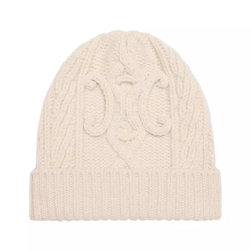 Jual Celine [4.4PRIL KEJUTAN HARGA] Aran Cashmere Triomphe Beanie Off ...