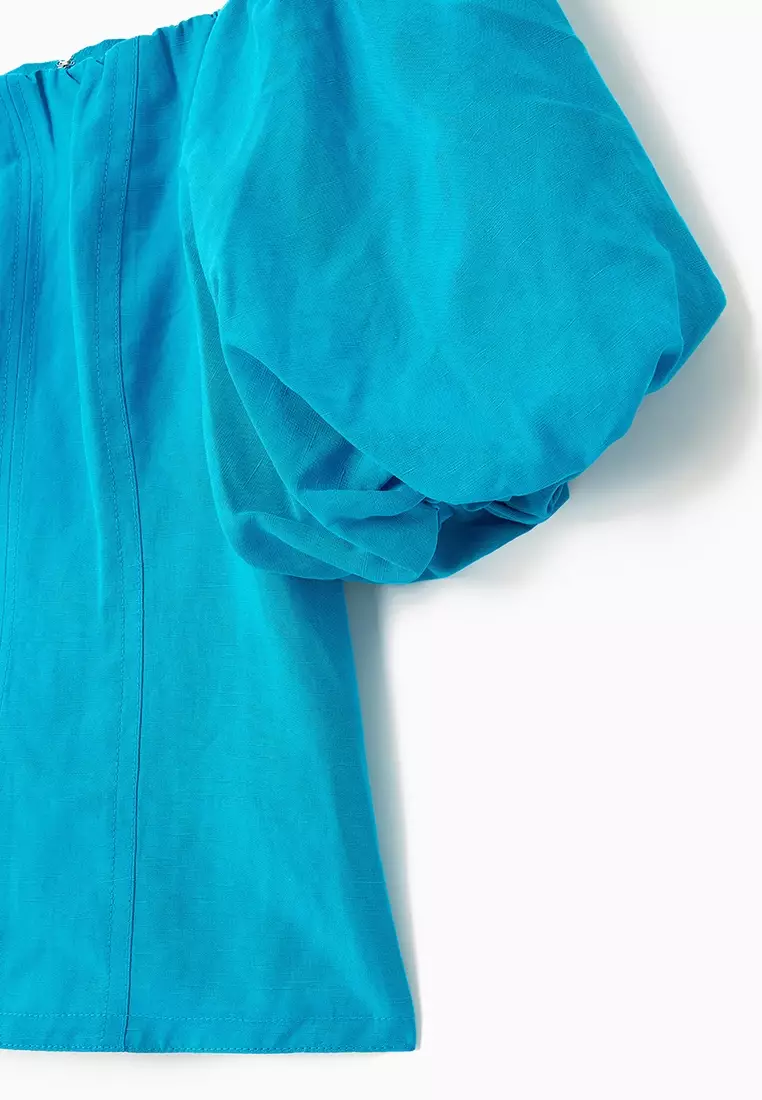 COS Off-The-Shoulder Puff-Sleeve Top 2025 | Buy COS Online | ZALORA ...