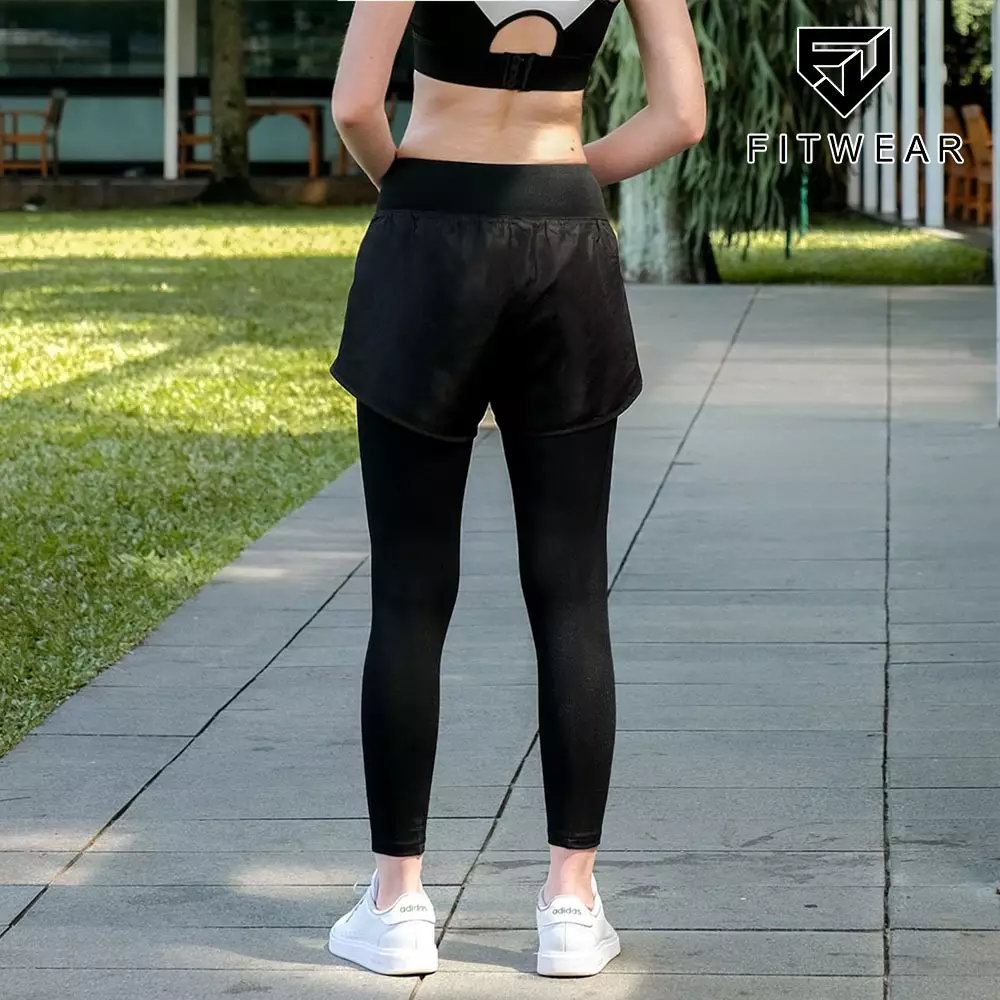 Jual FITWEAR Fitwear Celana Pendek Lari + Legging Olahraga Big Size ...