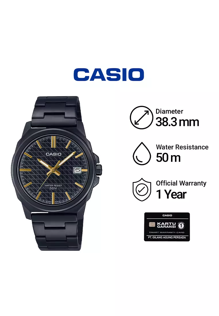 Jual Casio Casio - Jam Tangan Analog Pria - Black - Stainless Steel - MTP-E720B-1AV Original ...