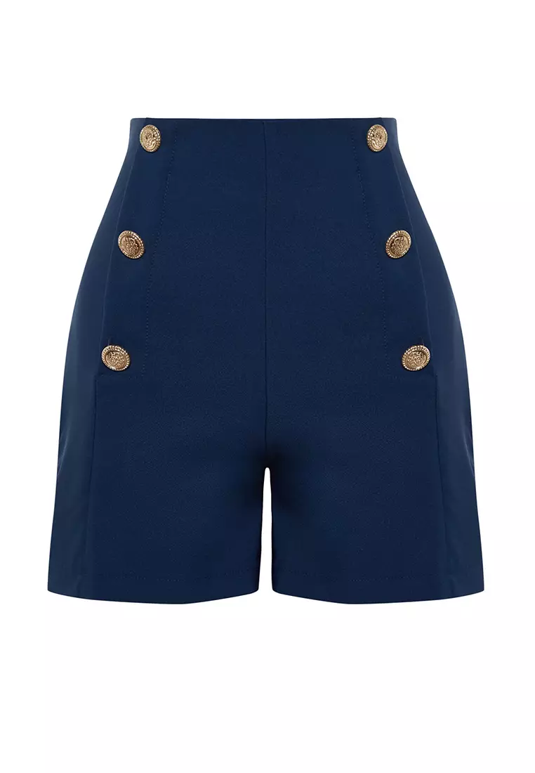 Buy Trendyol Tailored Buttons Shorts Online | ZALORA Malaysia