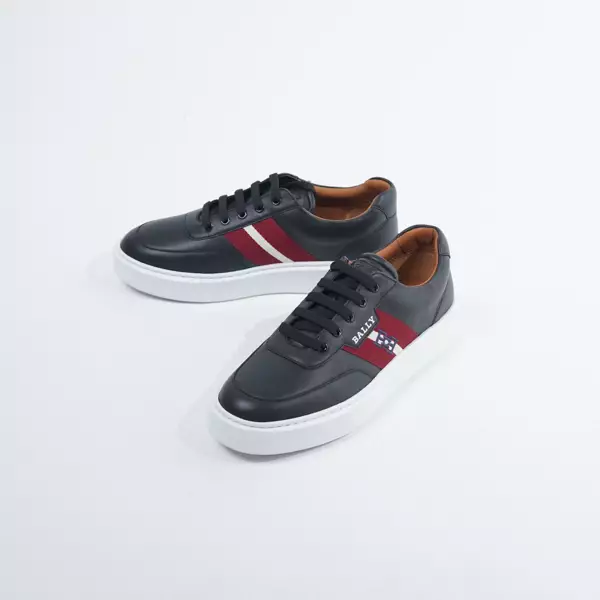 Jual BALLY Sepatu BALLY CASSYAN B BLUE STRIPE RED WHITE BLACK SNEAKER ...