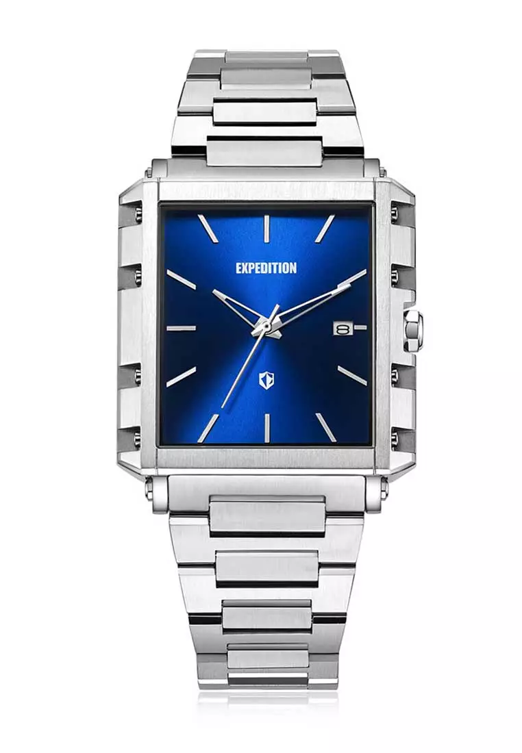 Jual Expedition Expedition Jam Tangan Pria - Silver Blue - Stainless ...