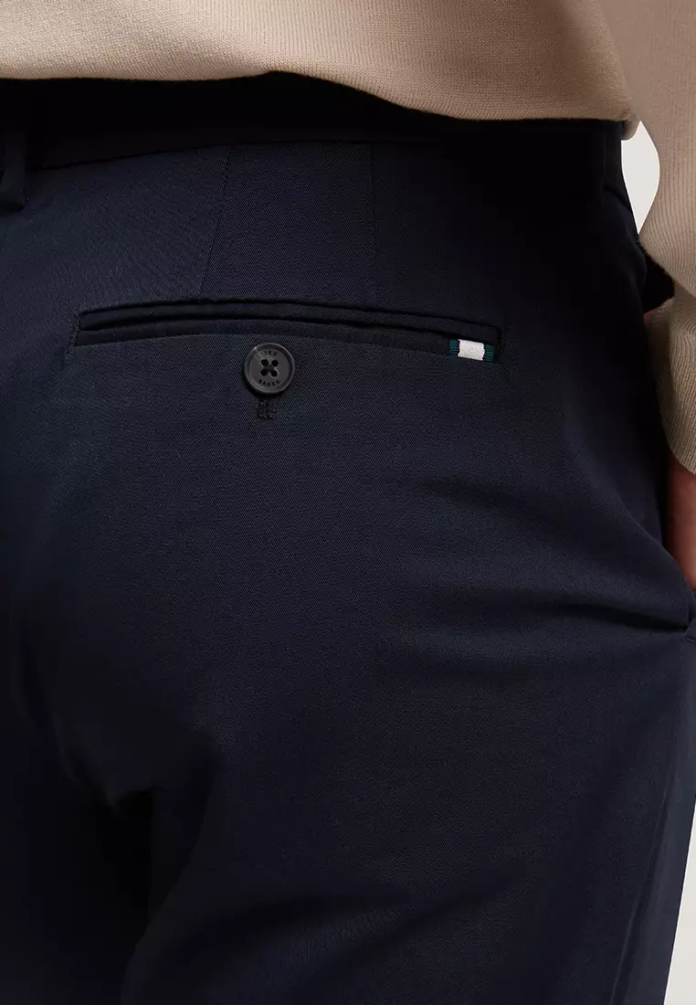 Buy TED BAKER HOWETON Navy Slim Stretch Chino Shorts 2025 Online | ZALORA