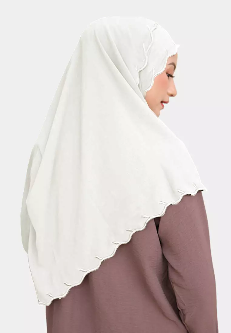Jual zelena Shelma Scarf | Hijab Sulam | Pashmina Embroidered Shawl ...