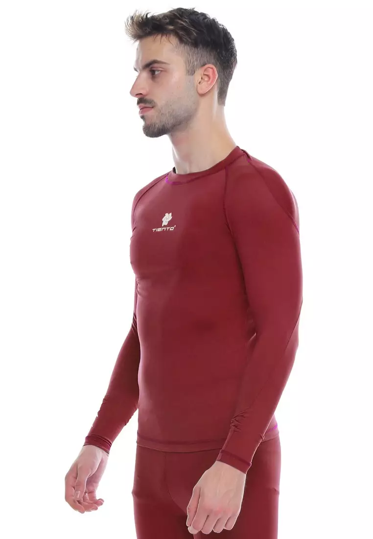 Jual Tiento Tiento Man Baselayer Baju Ketat Manset Olahraga Pria Long ...