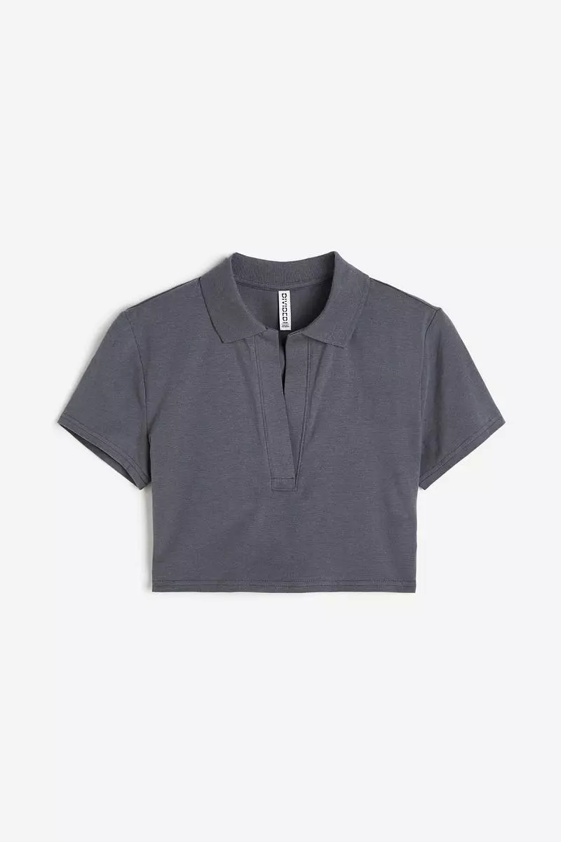 Buy H&M Collared cropped top 2024 Online | ZALORA Philippines