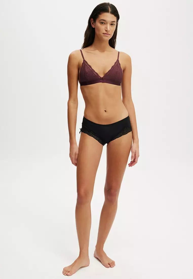 Jual Cotton On Body Everyday Lace Triangle Padded Bralette Original 2025 | ZALORA Indonesia