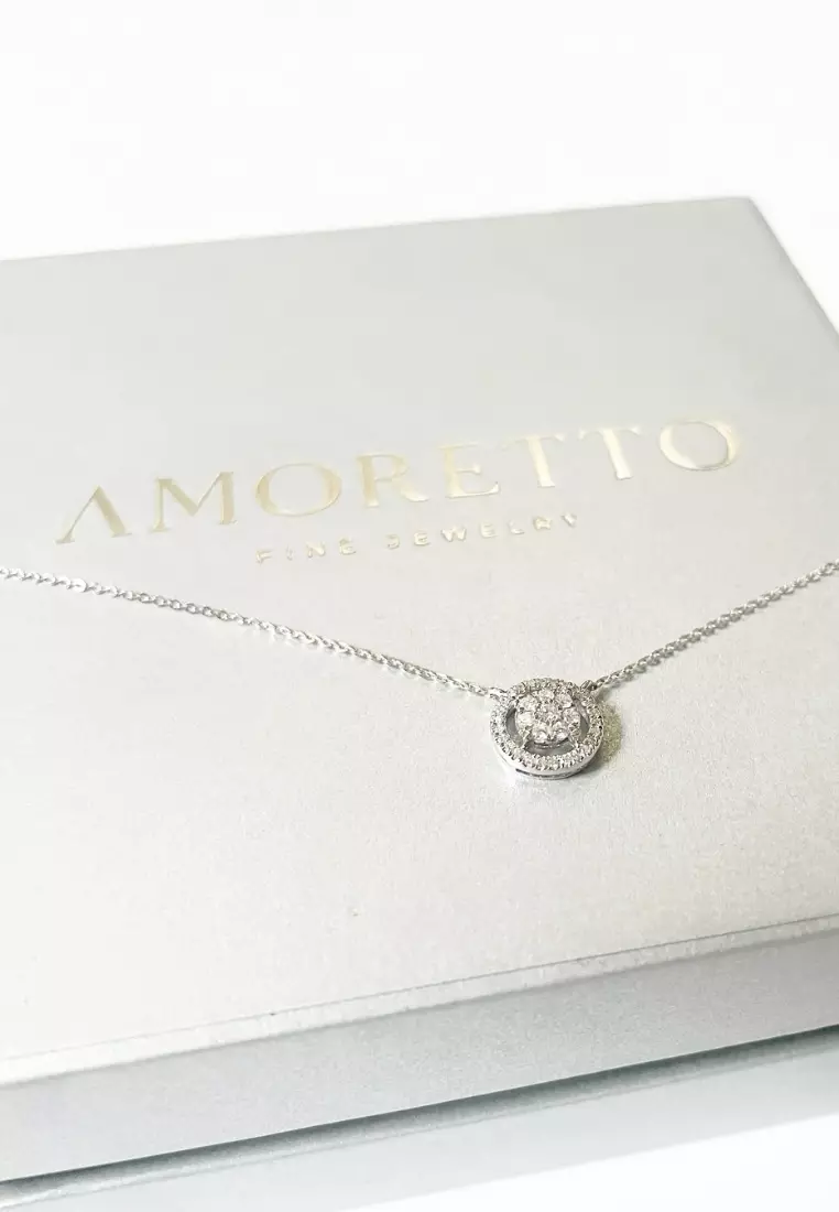 Buy AMORETTO Fléchette Diamond White Gold Necklace 2025 Online | ZALORA ...