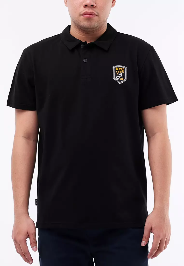 Buy Ego Collared Waffle Short Sleeves Polo 2026 Online | ZALORA Philippines