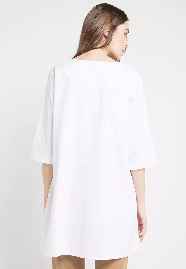 Jual ELLE Tunic With Rope Binding On The Front Original 2026 | ZALORA ...