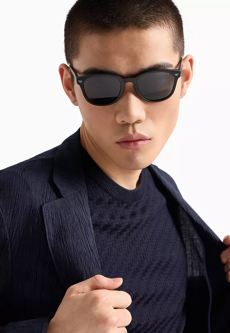 Buy Emporio Armani Emporio Armani Men's Phantos Frame Black Injected ...