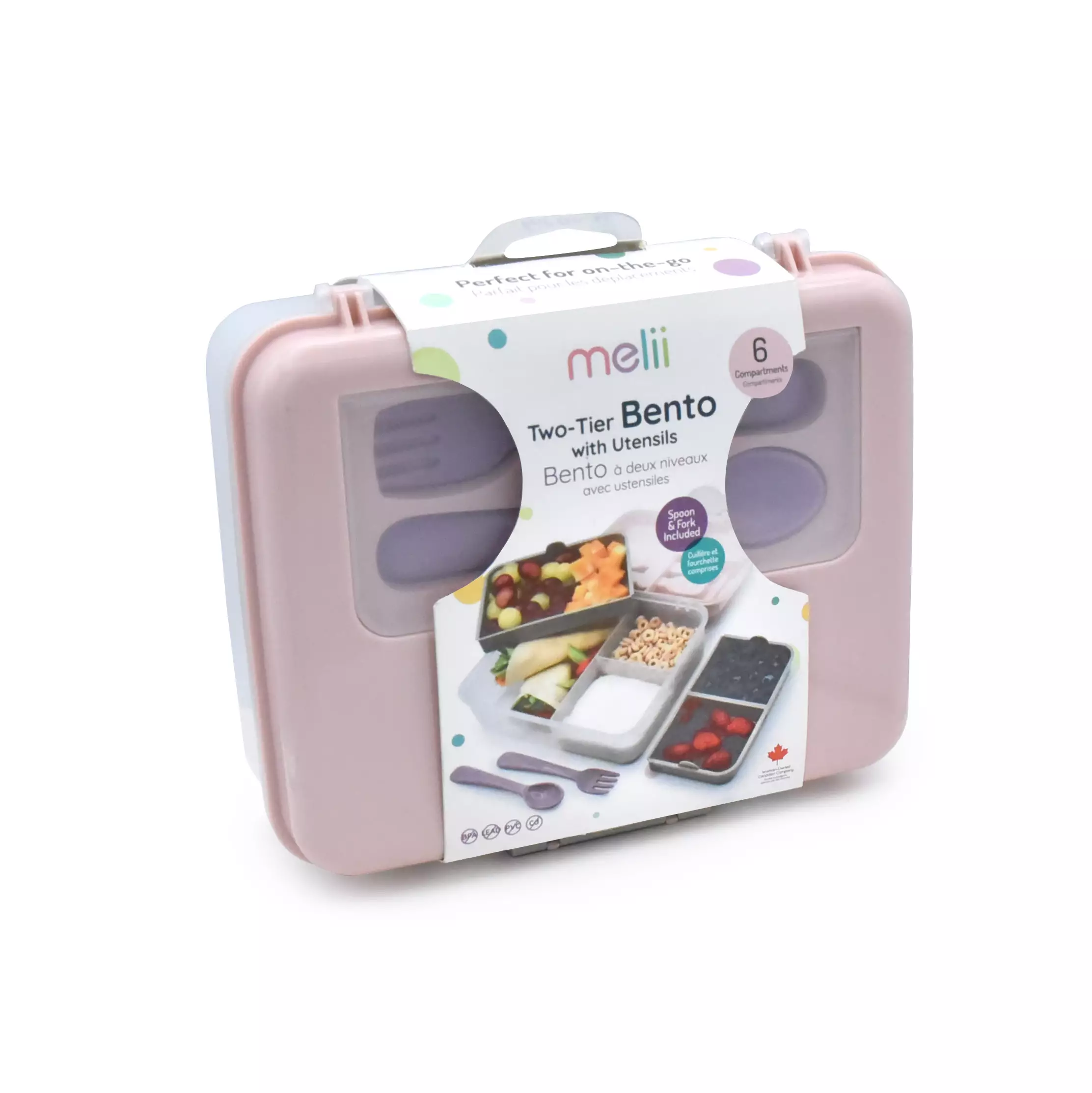 Jual Okiedog Melii Baby 2 Tier Bento Box Pink - tempat makan anak ...
