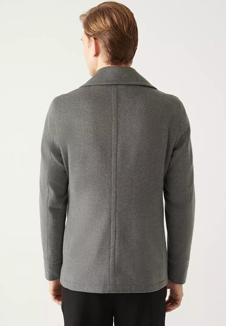 Jual Avva Buttoned Wool Coat Original 2025 | ZALORA Indonesia