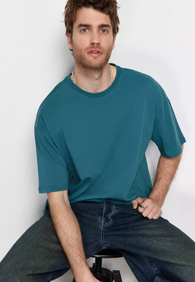 Buy Trendyol Basic Tee Online | ZALORA Malaysia