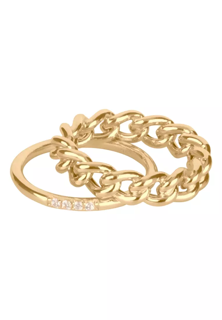 Buy Foundry Chain Ring 14k Gold 2025 Online | ZALORA Philippines