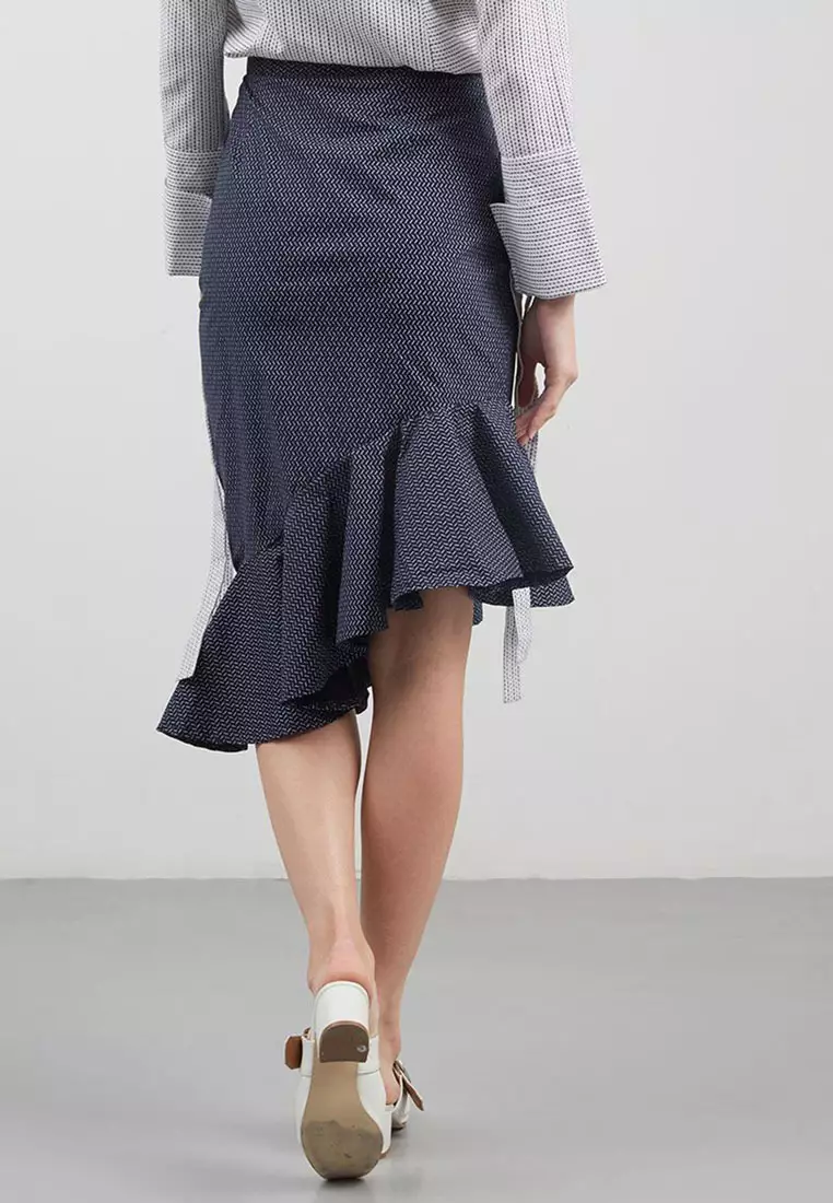 Berrybenka Efa Asymmetrical Flare Skirt 2024 | Buy Berrybenka Online ...