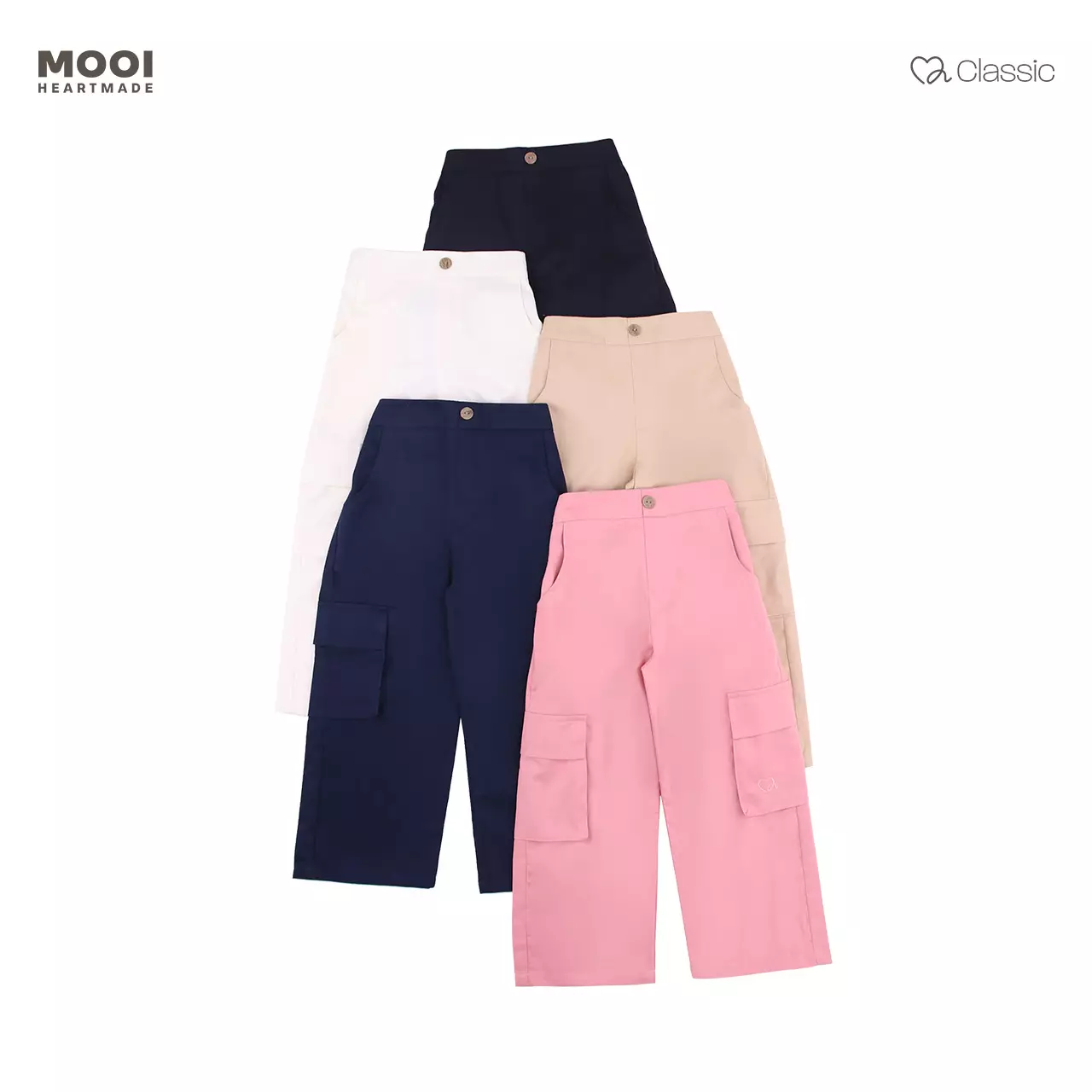 Jual Mooi Heartmade Mooi Celana Panjang Cargo Anak Perempuan Classic ...
