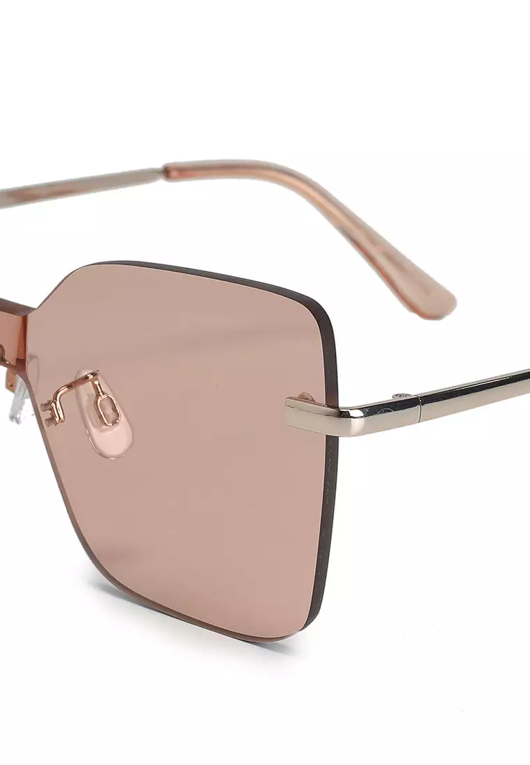 Buy ALDO Romashin Rimless Square Sunglasses 2025 Online | ZALORA