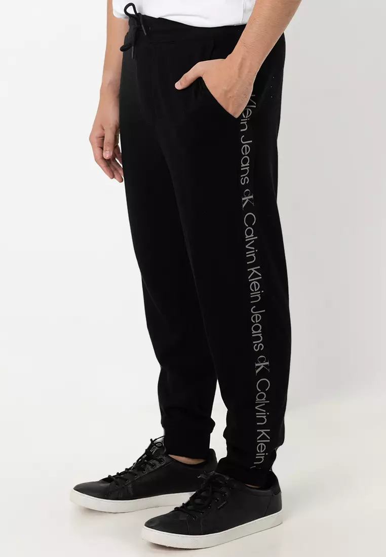 Buy Calvin Klein Logo Jacquard Sweatpants - Calvin Klein Jeans 2025 ...