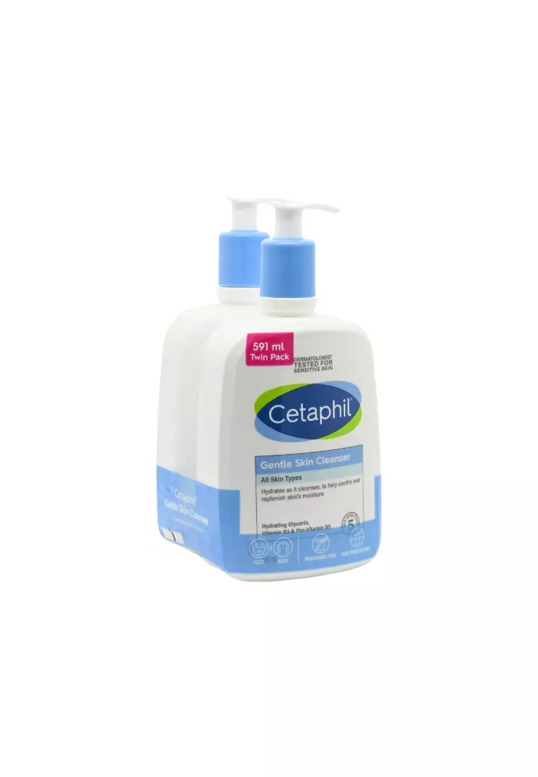 Buy CETAPHIL Cetaphil Gentle Skin Cleanser Twin Pack (591ml x 2pcs ...