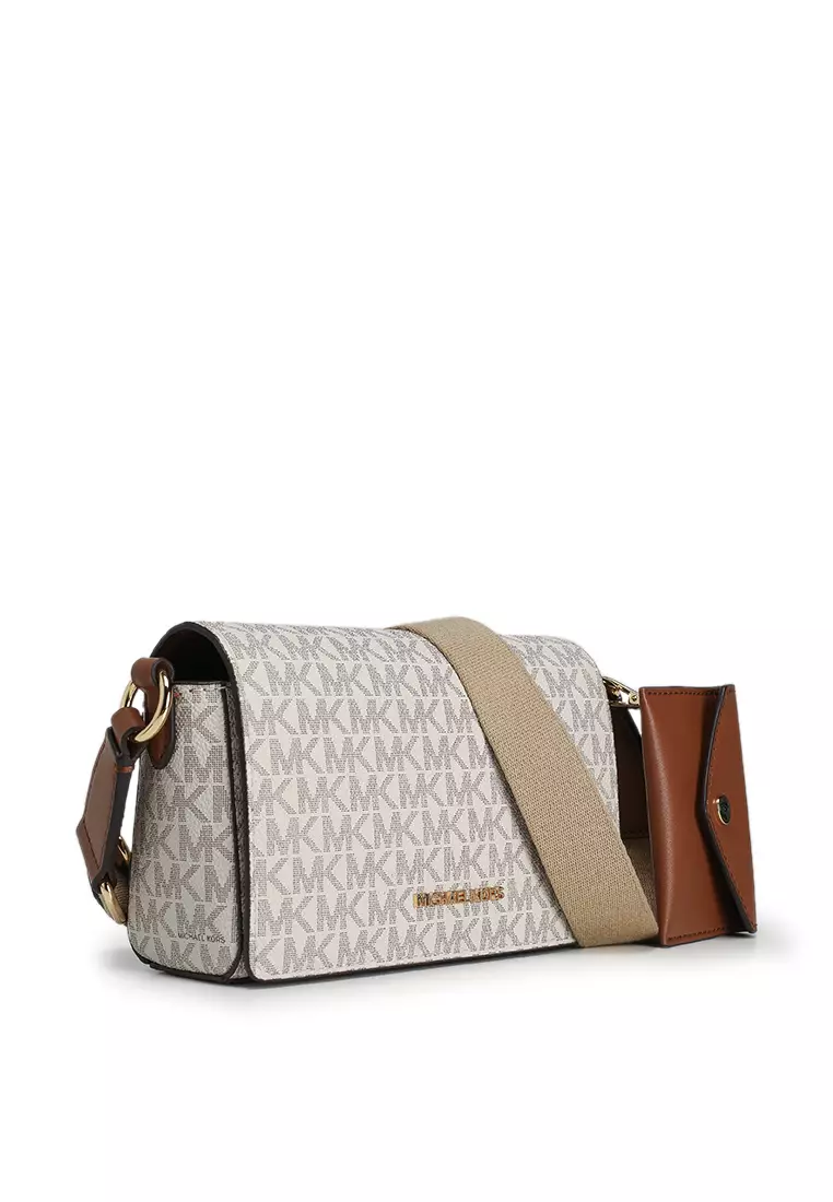 Buy MICHAEL KORS Vincent Monogram Small Crossbody Bag with Card Case ...