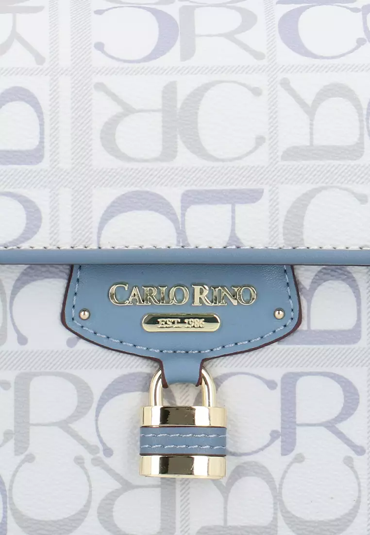 Buy Carlo Rino Carlo GEO Top Handle - Blue 2025 Online | ZALORA
