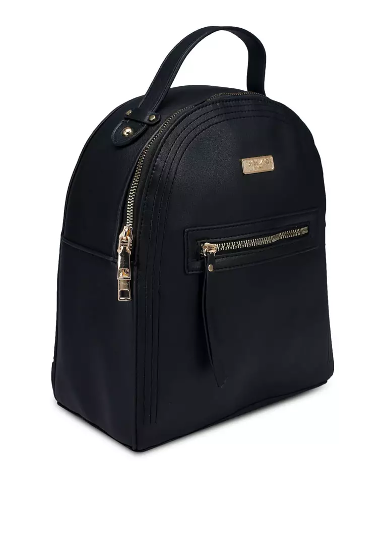 Buy Unisa Faux Leather Backpack With Front Zip 2026 Online | ZALORA ...