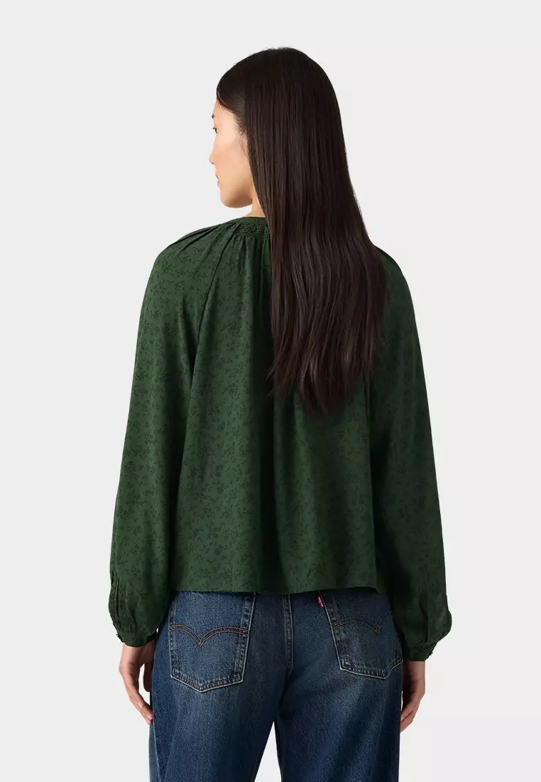 Buy Levi's Women's Estelle Long-Sleeve Blouse 004H2-0002 2026 Online ...