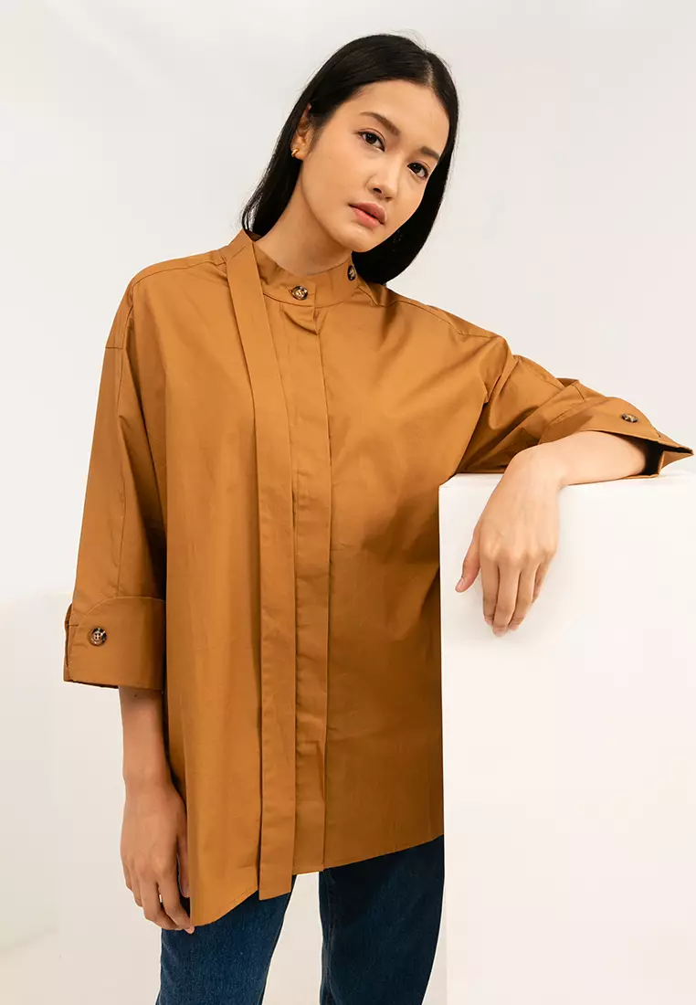 Jual ZALIA BASICS Cotton Shirt Original 2024 | ZALORA Indonesia