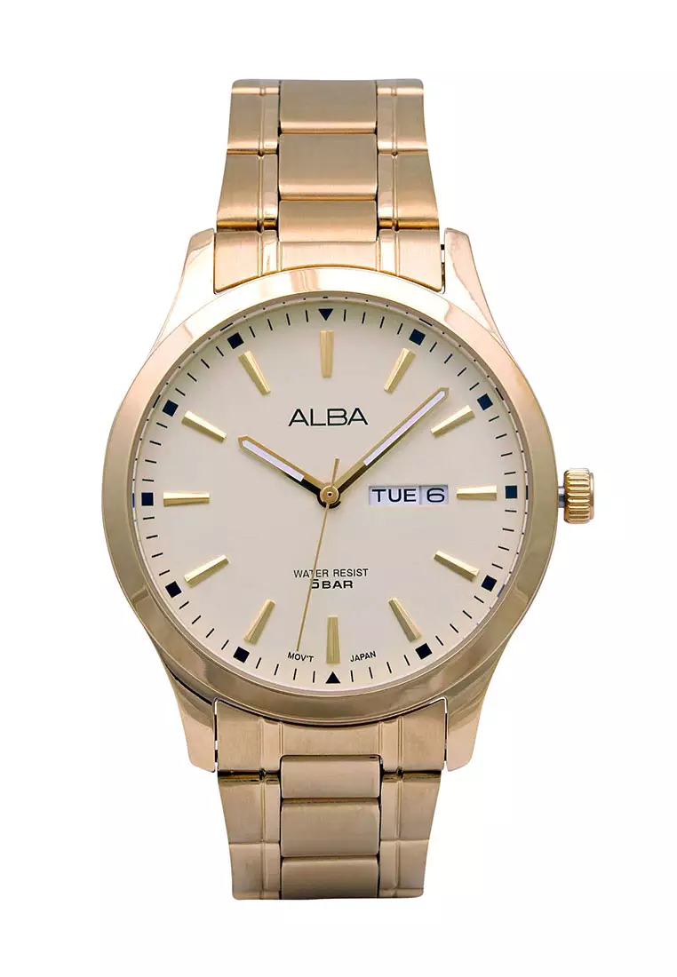 Jual Alba Alba Jam Tangan Pria - Rosegold - Stainless Steel - AJ6158 ...