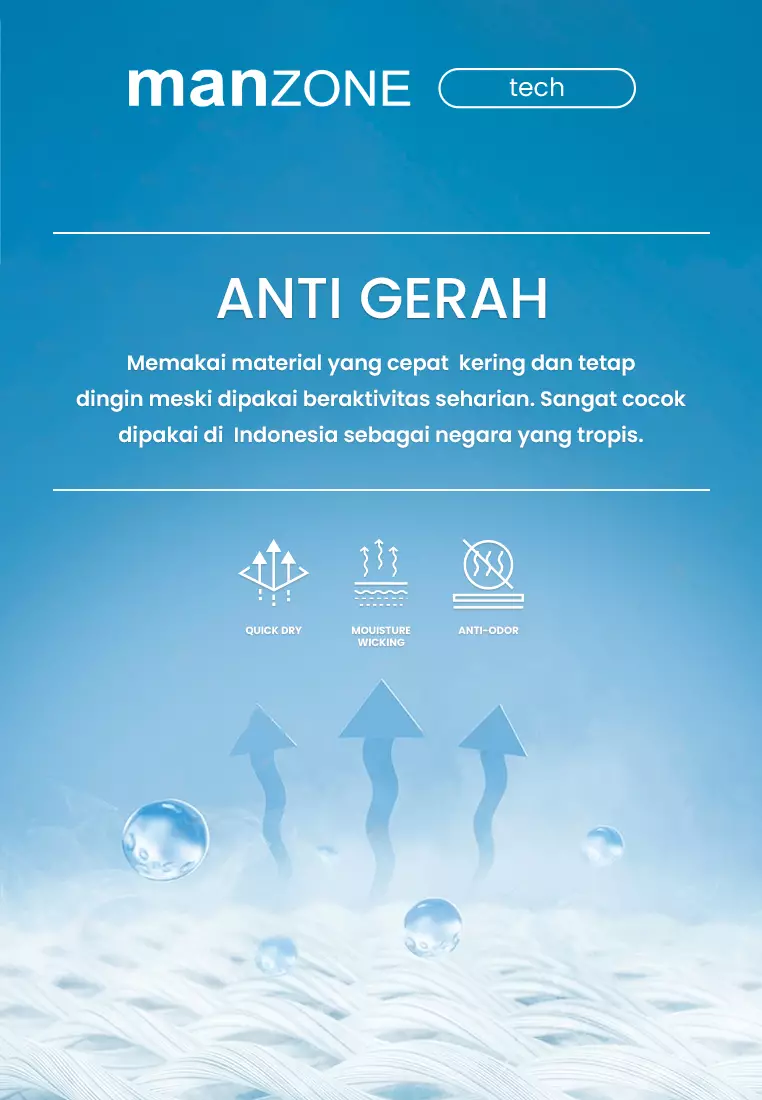 Jual Manzone Manzone Kemeja Lengan Pendek Pria Comfort Fit Ruggeds ...