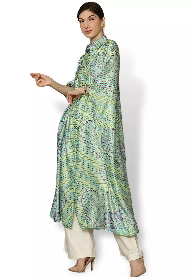Buy Kanzi by liza yahya Kanzi Collared Kaftan 2026 Online | ZALORA