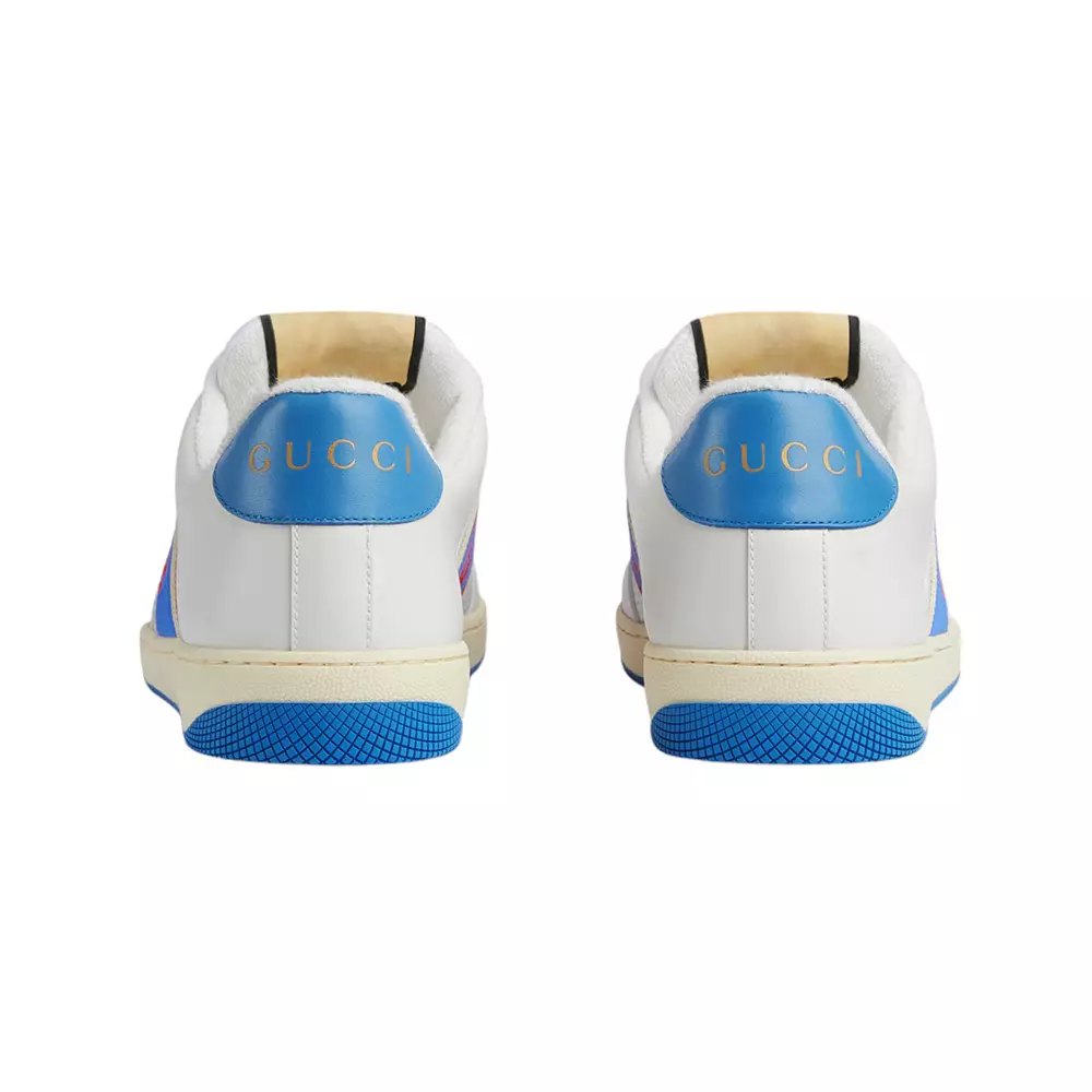 Jual Gucci Screener Interlocking G Trainer Sneakers White Blue Original ...
