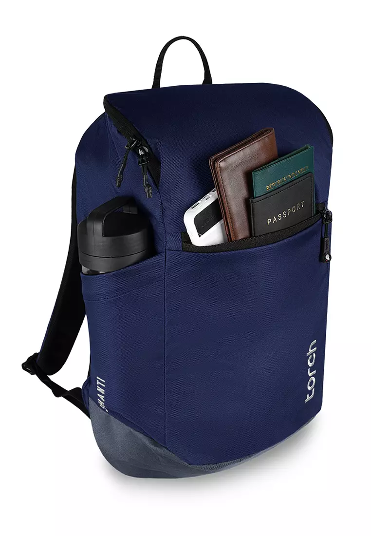 Jual TORCH.ID Torch Shanti Blue Grey Backpack Original 2025 | ZALORA ...