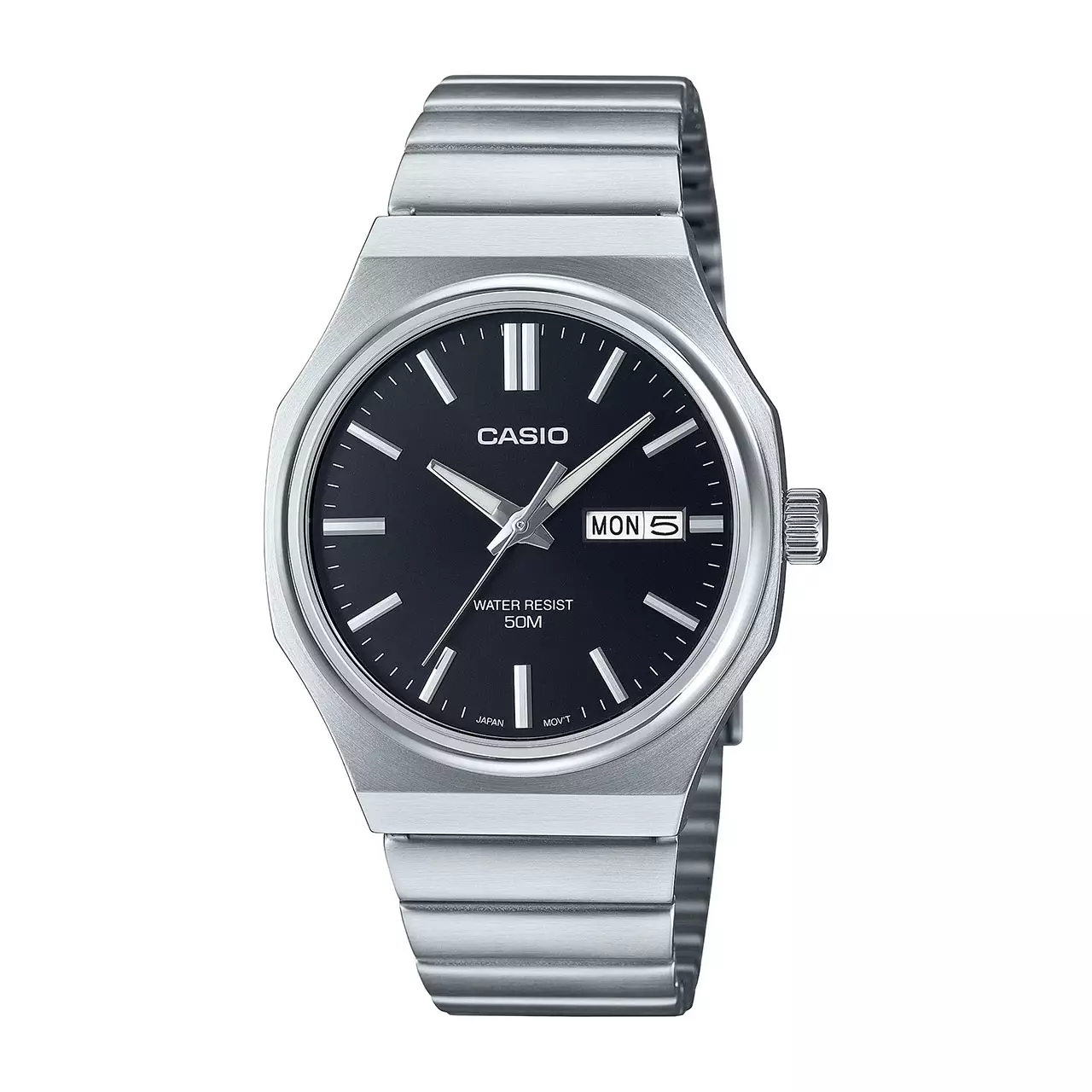 Jual Casio Casio Jam Tangan Pria - Silver Black - Stainles Steel - MTP ...