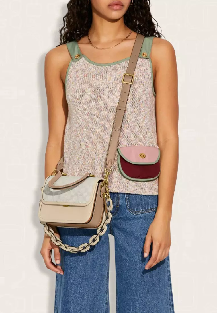 Jual Coach Coach Rogue Top Handle In Signature Jacquard Original 2025 ...