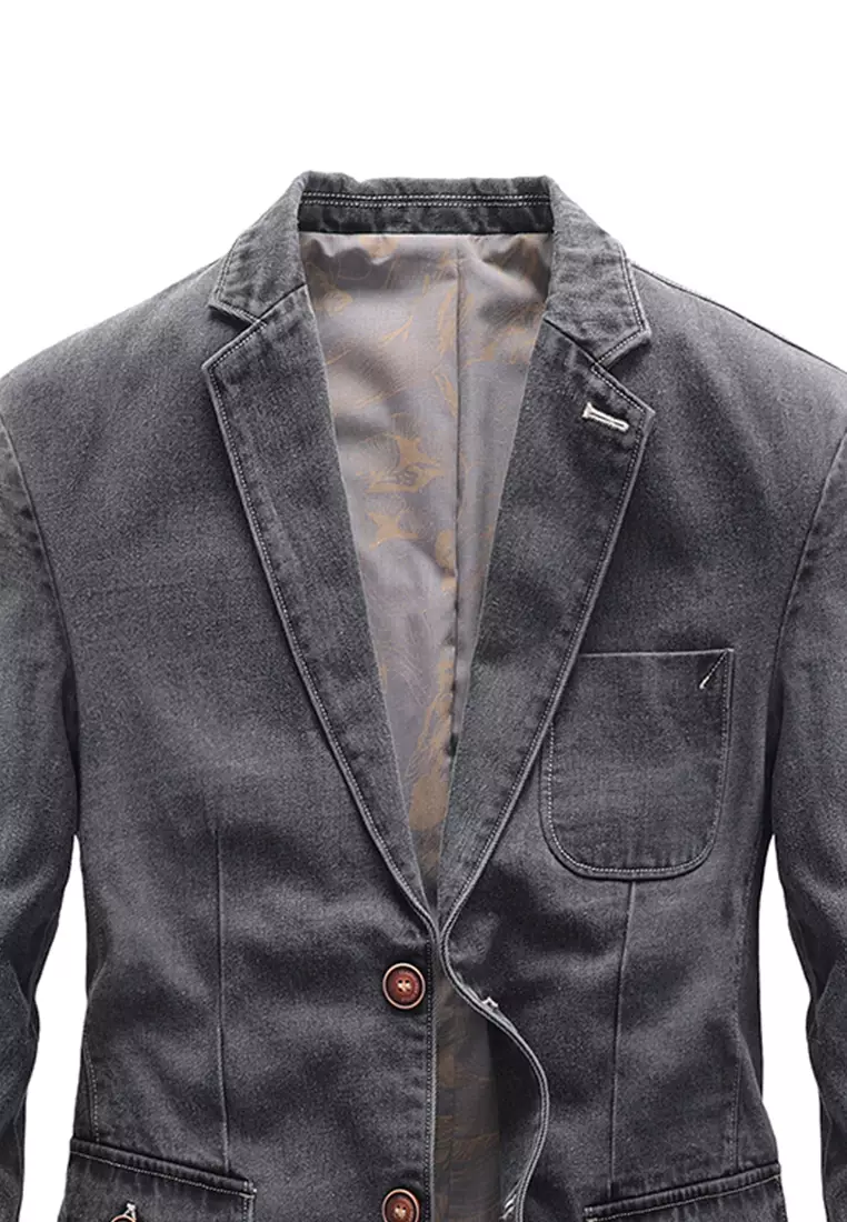 Twenty Eight Shoes Slim Casual Denim Suit Jacket XN31619 2025 | Buy ...