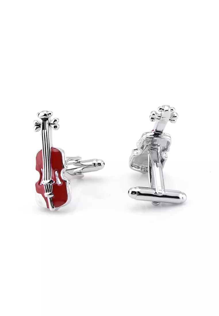 Buy Kings Collection Red Violin Cufflinks (PHKC10036a) 2025 Online | ZALORA