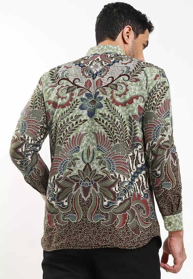 Jual Batik Mayung Matsuwapati Ijo Kemeja Batik Pria Premium Slimfit ...