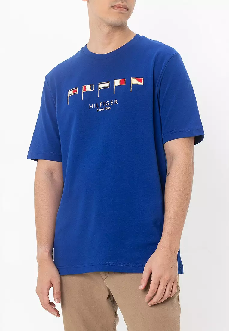 Buy Tommy Hilfiger Hilfiger Multi Flags Tee - Tommy Mainline Online ...
