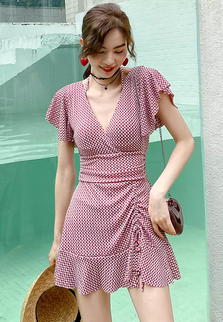 Buy Its Me Retro Checkered One-Piece Swimsuit 2025 Online | ZALORA ...