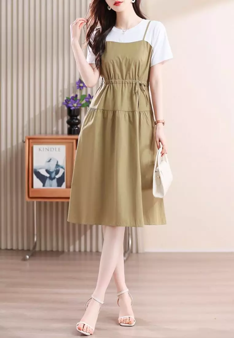 Buy Halo Fake Two Piece Dress Online | ZALORA Malaysia