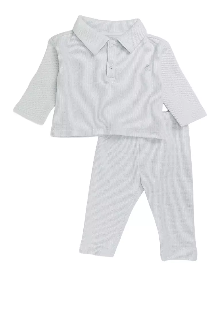 Buy GAP Baby Soft Spun Waffle Outfit Set Online | ZALORA Malaysia